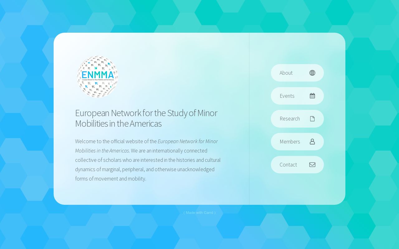 European Network for the Study of Minor Mobilities in the Americas (ENMMA)